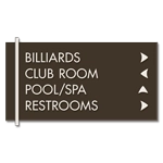 4-5 Line Directional Sign | MultiHousingSigns.com