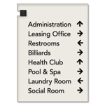 Directional Signs | Hi-Rise | MultiHousingSigns.com