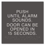 Push Door Signs For Delayed Egress | MultiHousingSigns.com