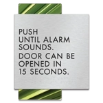 Push Door Signs For Delayed Egress | MultiHousingSigns.com