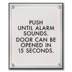 Push Door Signs For Delayed Egress | MultiHousingSigns.com