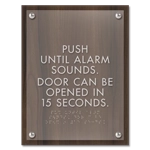Push Door Signs For Delayed Egress | MultiHousingSigns.com