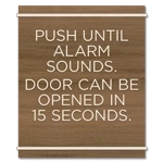 Push Door Signs For Delayed Egress | MultiHousingSigns.com