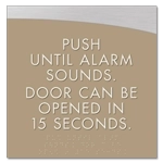 Push Door Signs For Delayed Egress | MultiHousingSigns.com