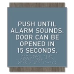 Push Door Signs For Delayed Egress | MultiHousingSigns.com