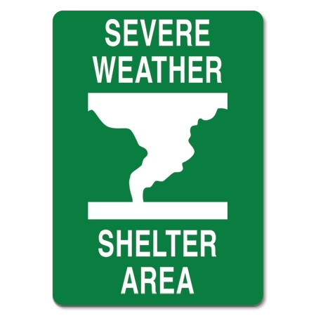 Severe Weather Signage | Tornado Shelter | MultiHousingSigns.com