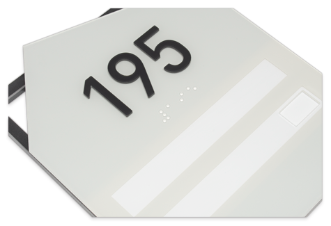 Chassis Changeable Door Name Plates | CSS-NP38 | MultiHousingSigns.com