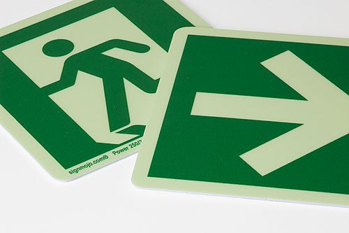 Green Running Man Signs | NFPA-PVC44-ISA | Low-Level Egress | NFPA ...