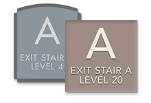 Stairway Floor Number Signs | MultiHousingSigns.com